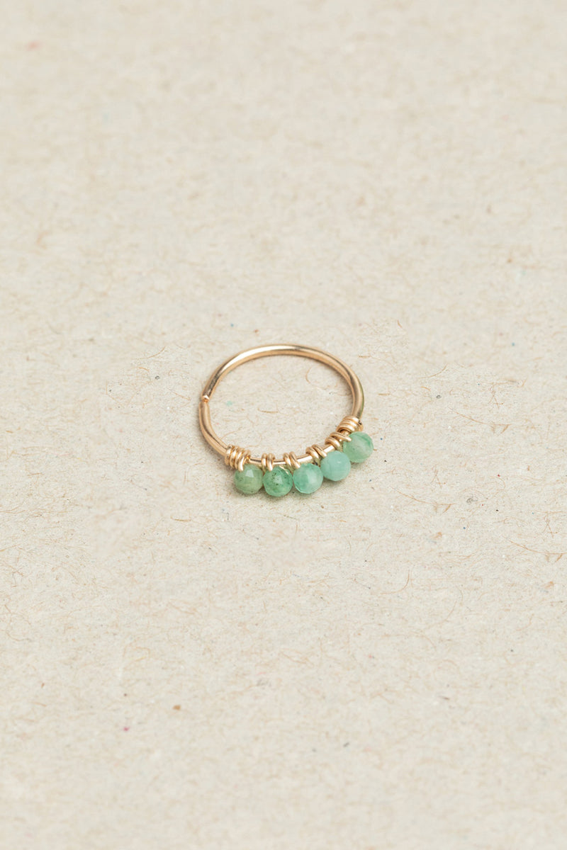 Diana Piercing - Emerald - 750‰ Gold – YAY Paris