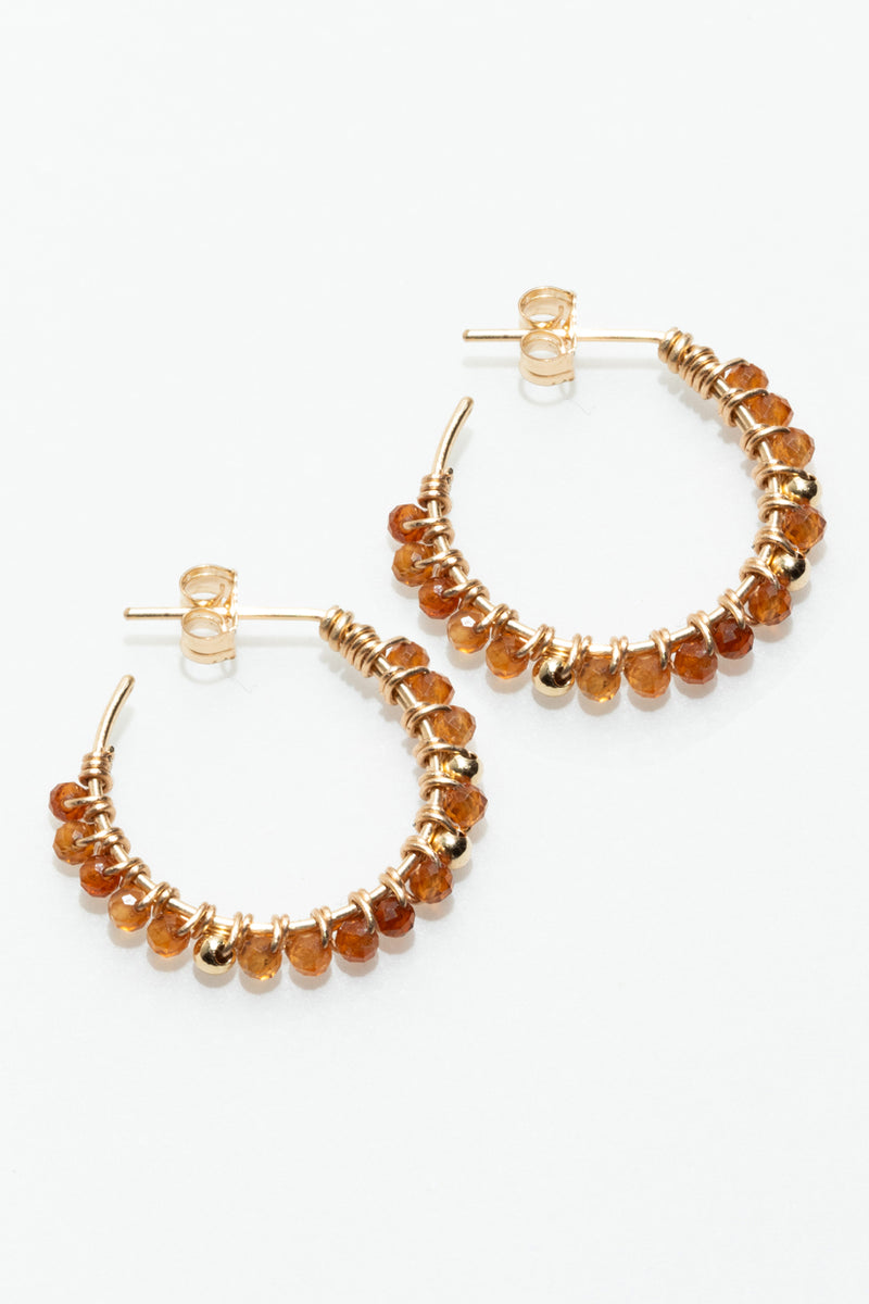 Frida Creoles - Orange Garnet – YAY Paris