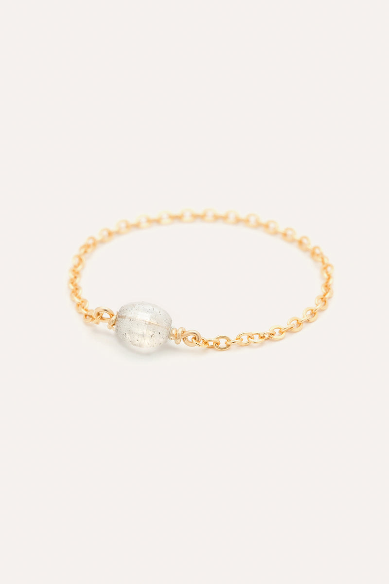 Stella chain ring - Moonstone – YAY Paris
